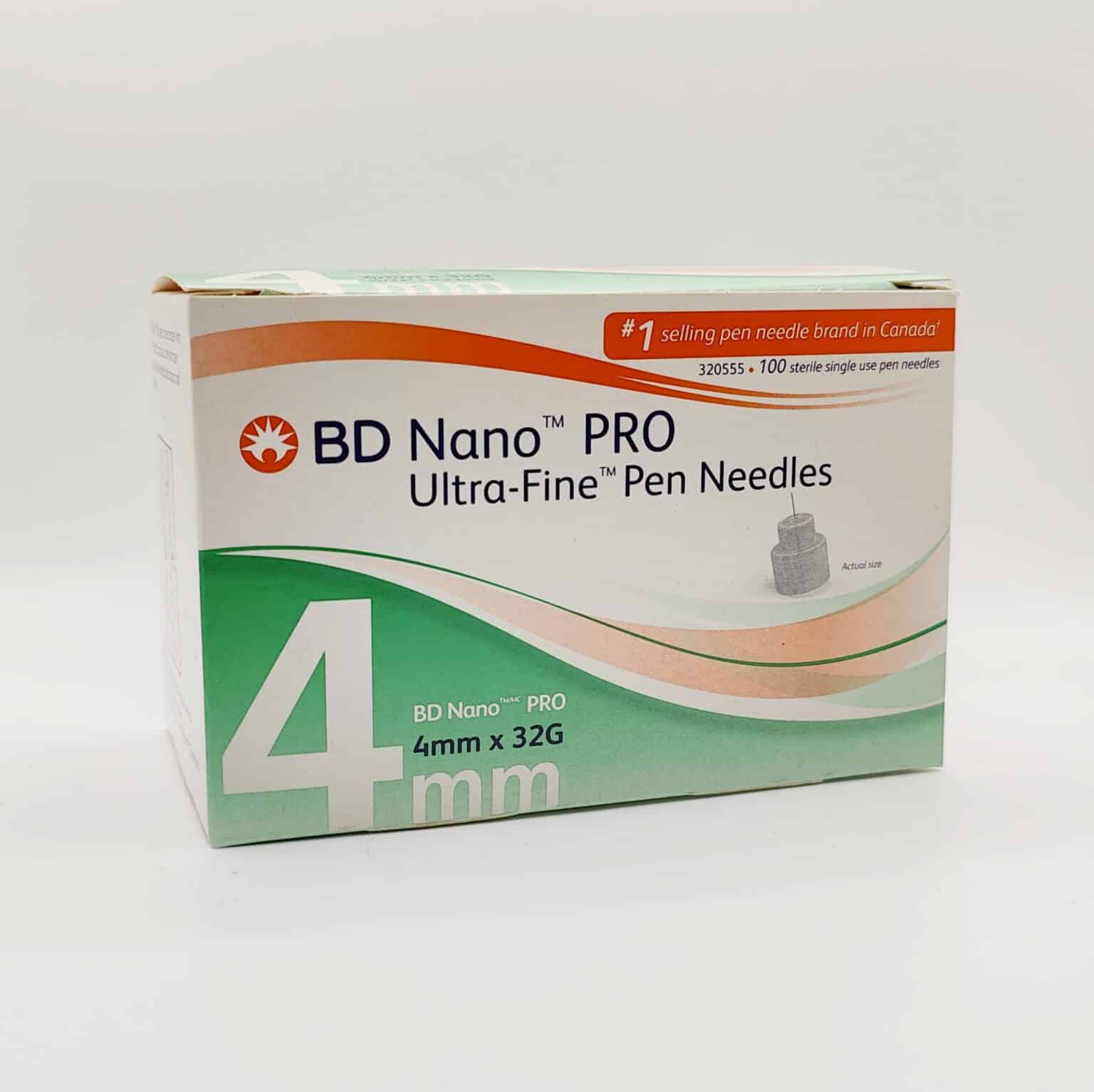 Buy BD Pen Needle Nano 4MM 32G from Canada Online - Over the Border Meds