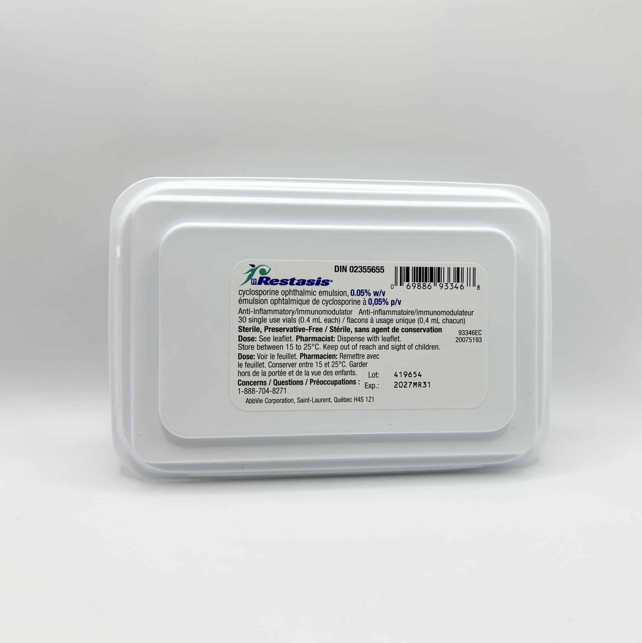 Buy Restasis 0.05% (Cyclosporine eye drops) from Canada Online - Over ...