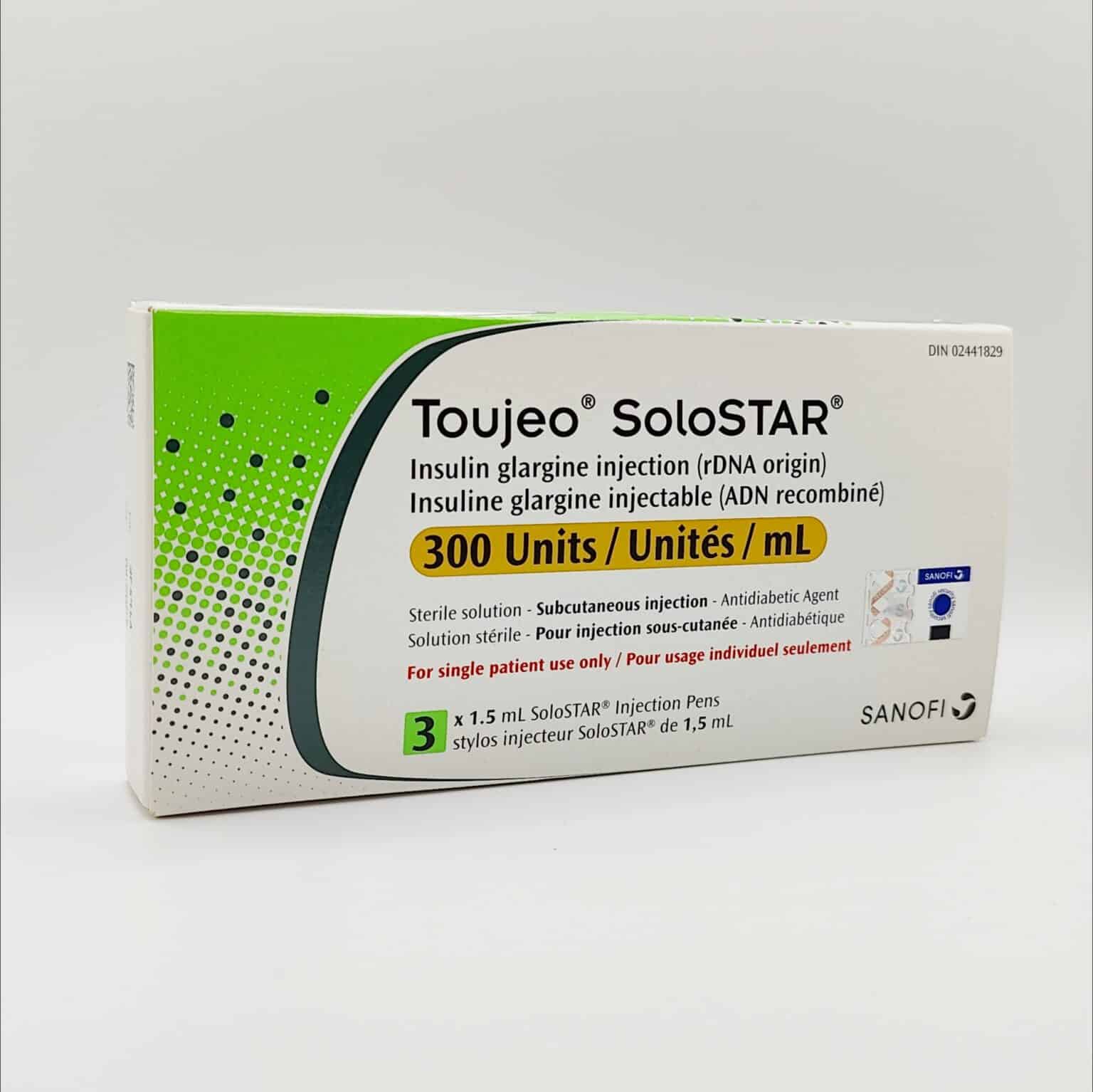 Buy Toujeo Solostar Prefilled Insulin from Canada Online - Over the ...