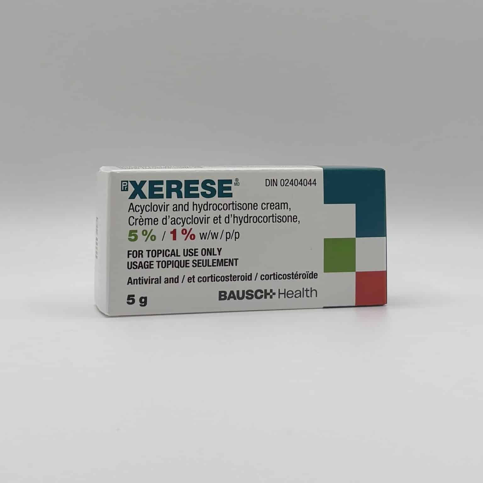 Buy Xerese 5%/1% Cream (Acyclovir / Hydrocortisone) from Canada Online ...